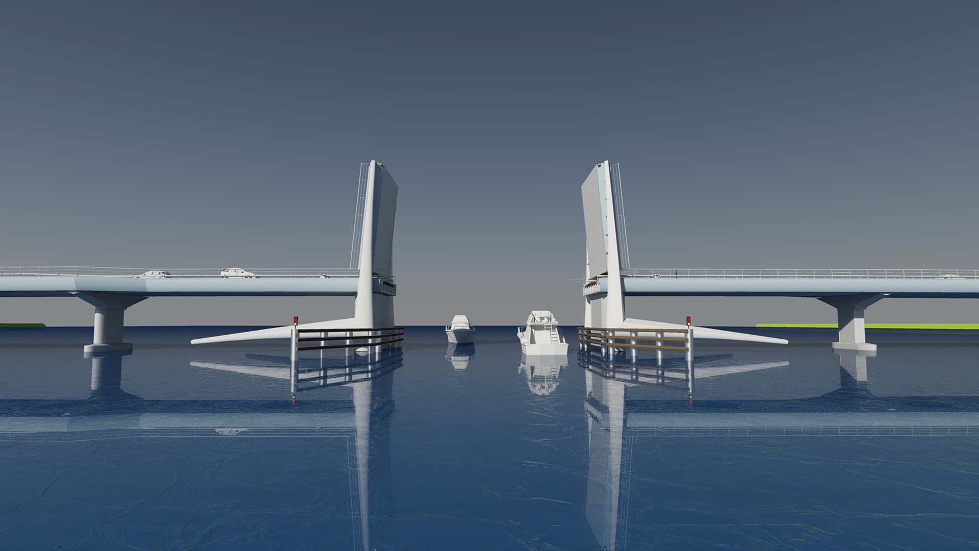 Simpson Bay Lagoon Bridge, St. Maarten - ipv Delft creatieve ingenieurs