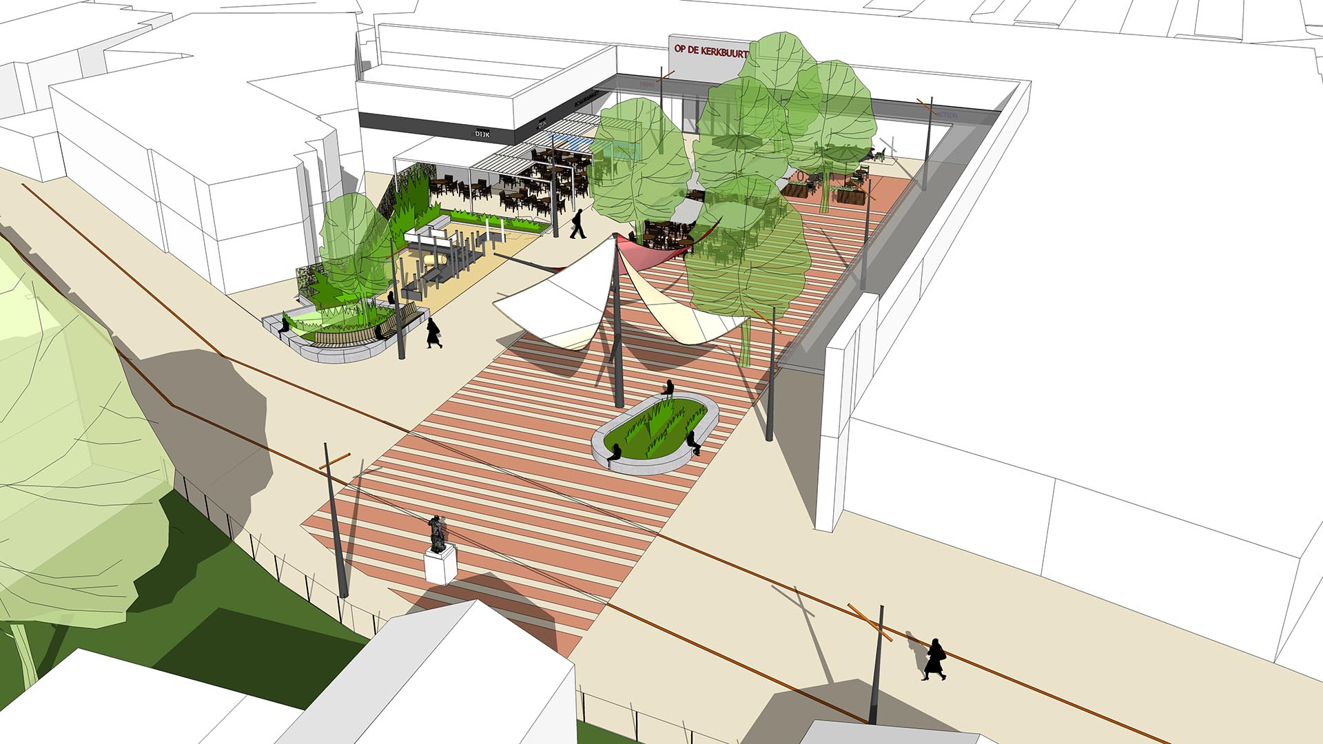 herinrichting Merwedeplein Sliedrecht - ipv Delft creatieve ingenieurs